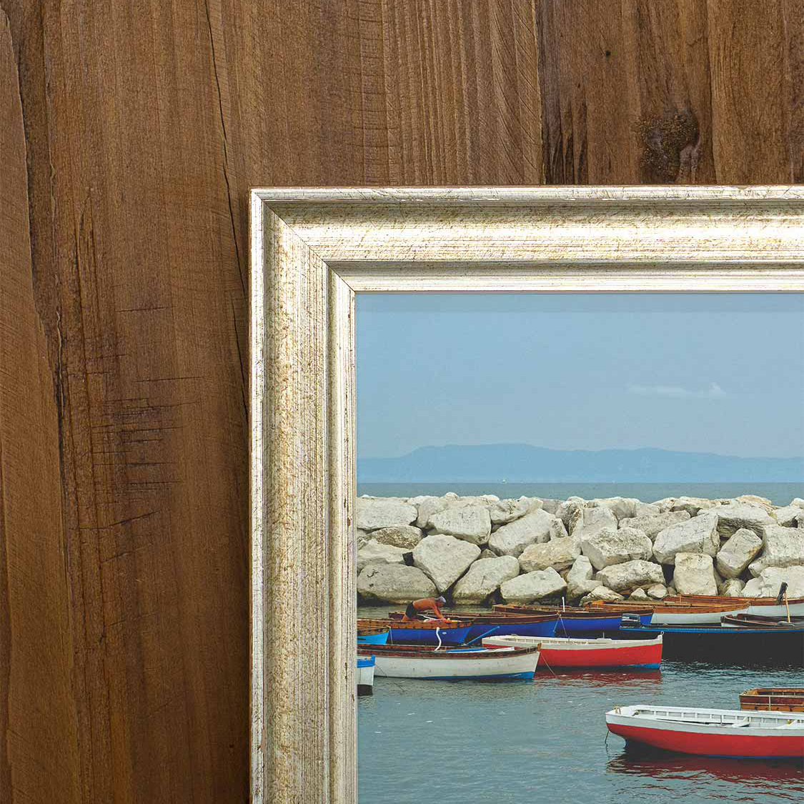 Fresco Distressed Silver Frame - Keepsake Frames